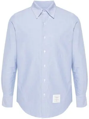 Thom Browne Rwb-grosgrain Cotton Shirt
