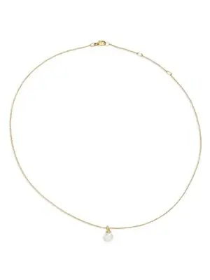 David Yurman 18k Yellow Solari Diamond And Pearl Necklace - Gold