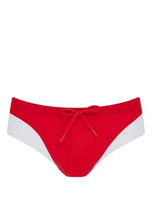 LET'S SWIM Logo Swimming Trunks - Red