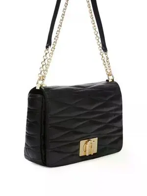 Furla 1927 Quilted Leather Crossbody Bag - Black