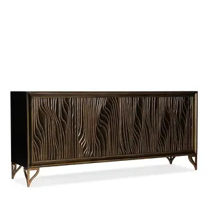 HOOKER FURNITURE Mountgomery Four Door Credenza - Dark Wood