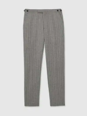 REISS Lab Slim-fit Pinstripe Suit Trousers