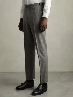REISS Lab Slim-fit Pinstripe Suit Trousers
