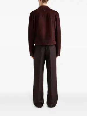 Prada Suede Shirt Jacket - Red