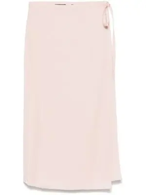 Theory Wrap-design Midi Skirt