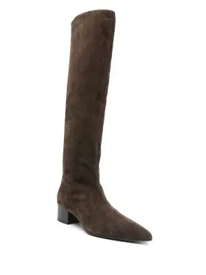 Khaite 40mm Andee Knee High Boots - Brown