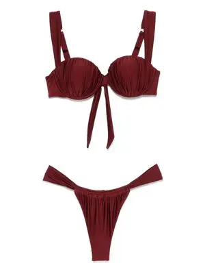 NOIRE SWIMWEAR Mahogany Bikini Set Red