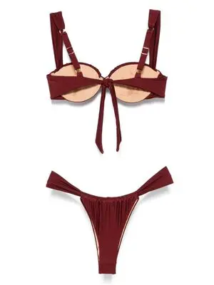 NOIRE SWIMWEAR Mahogany Bikini Set - Red