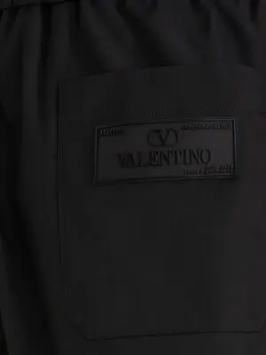 Valentino Garavani Logo-appliqué Bermuda Shorts