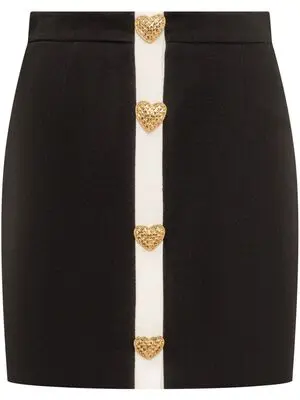 Moschino Heart-motif Mini Skirt - Black