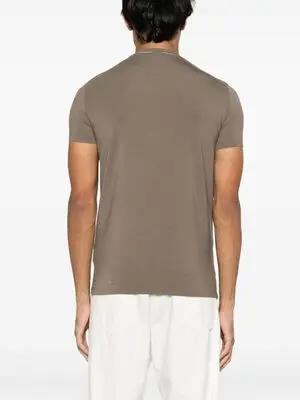 Zegna Round-neck T-shirt - Brown