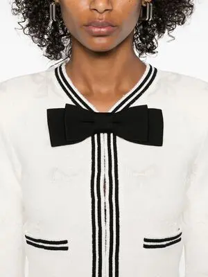SELF-PORTRAIT Bow-jacquard Jacket