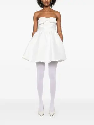 SELF-PORTRAIT Taffeta Bandeau Mini Dress