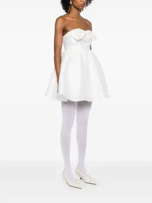 SELF-PORTRAIT Taffeta Bandeau Mini Dress