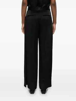 TOTEME Crepe De Chine Trousers - Black