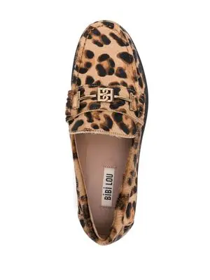 BIBI LOU Tina Leopard Print Loafers