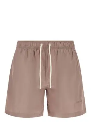 Palm Angels Logo-embroidered Swim Shorts - Pink