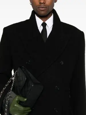 Martine Rose Pilled-finish Double-breasted Coat