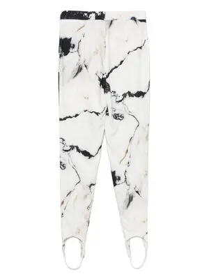 Roberto Cavalli Marble-print Trousers