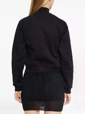 DIESEL® Zip-up Sweatshirt With Cut-out Logo