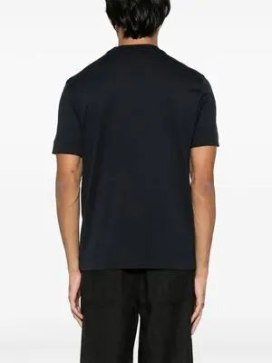 Emporio Armani Logo-embroidered T-shirt - Blue