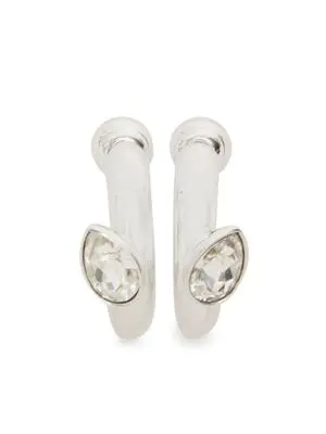 SWAROVSKI Dextera Hoop Earring Set - White