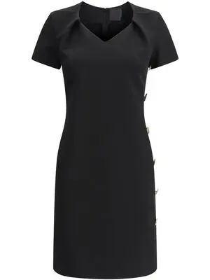 Givenchy Button-detailed Punto-milano Mini Dress