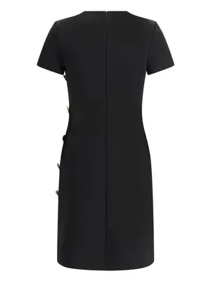 Givenchy Button-detailed Punto-milano Mini Dress
