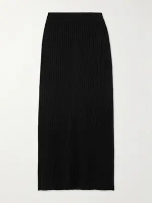 Arch4 Lisa Ribbed Cashmere Maxi Skirt