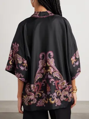 Etro Printed Silk-twill Shirt
