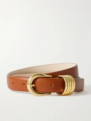 DEHANCHE Hollyhock Leather Belt - Brown