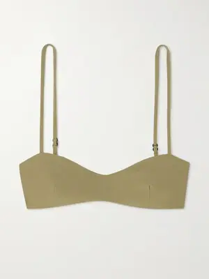 Faithfull The Brand Evora Recycled Bikini Top - Green