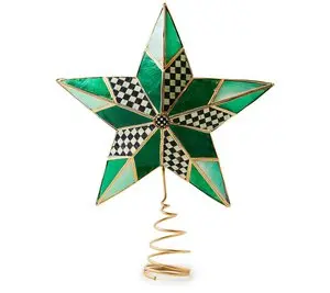 MACKENZIE-CHILDS Emerald Luxe Capiz Tree Topper - One-color