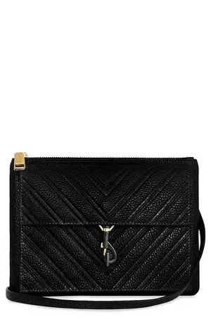 Rebecca Minkoff Edie Chevron Embossed Leather Crossbody Bag