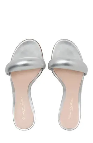 GIANVITO ROSSI Bijoux 85 Mules - Silver