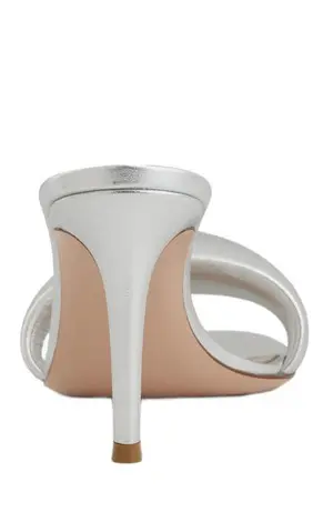 GIANVITO ROSSI Bijoux 85 Mules - Silver