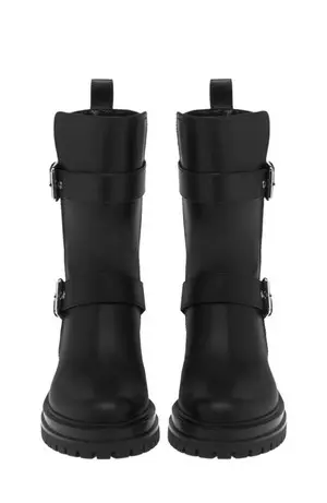 GIANVITO ROSSI Thiago Buckled Boots - Black