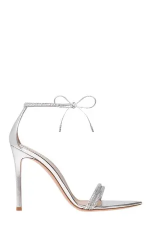Silver Lace Up Heels