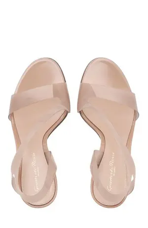 GIANVITO ROSSI Metropolis Strappy Heeled Sandals - Beige