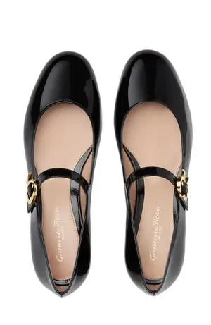GIANVITO ROSSI Mary Ribbon Ballerina