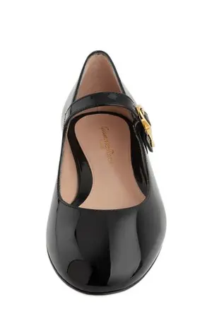 GIANVITO ROSSI Mary Ribbon Ballerina