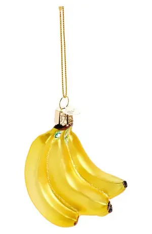 OLD WORLD CHRISTMAS Bunch Of Bananas Ornament - Yellow/green/brown