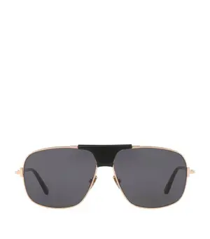 TOM FORD Tom Ford Metal Tex Sunglasses Gold