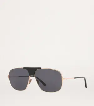 TOM FORD Metal Tex Sunglasses - Gold