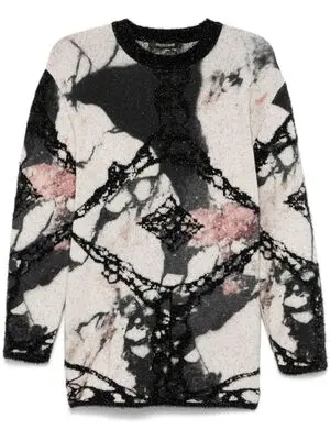 Roberto Cavalli Abstract-pattern Sweater - Black