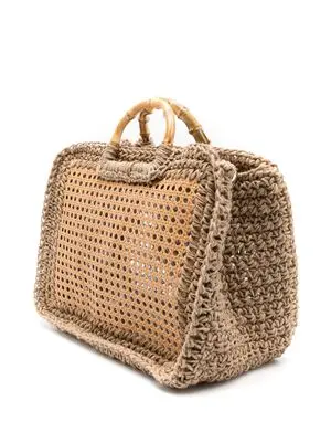 ISLA Woven-wicker Design Tote
