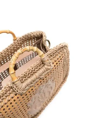 ISLA Woven-wicker Design Tote