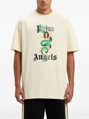 Palm Angels Ivy Pin Up T-shirt - Neutrals