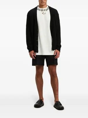 Palm Angels Neck-logo T-shirt - White