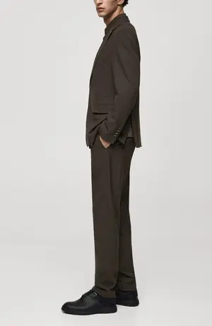 Mango Slim Fit Wool Blend Sport Coat